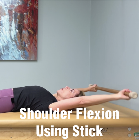 Shoulder Flexion Using Stick - B3 Physical Therapy